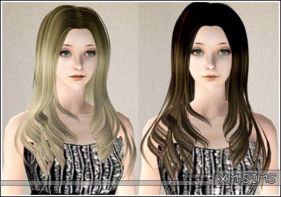XM Sims2 free Sims 2 computer game hair new mesh download