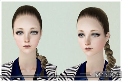XM Sims2 free Sims 2 computer game hair new mesh download